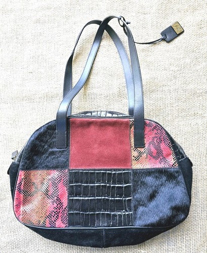 Sharif Studio Womens Leather Patchwork Handbag Purse New With Tag | eBay