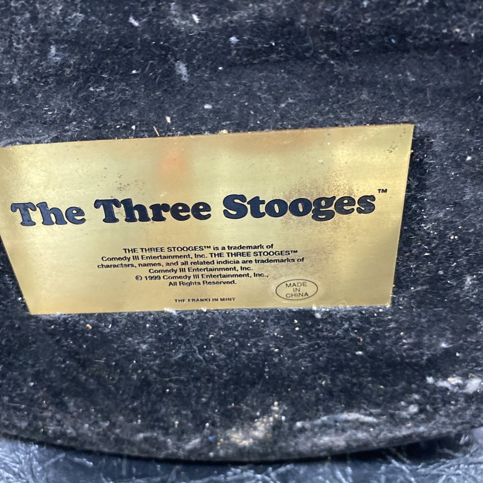 🔥THREE STOOGES FRANKLIN MINT STATUE NATZY SPY FIGURINE STATUE 4 Hands ...
