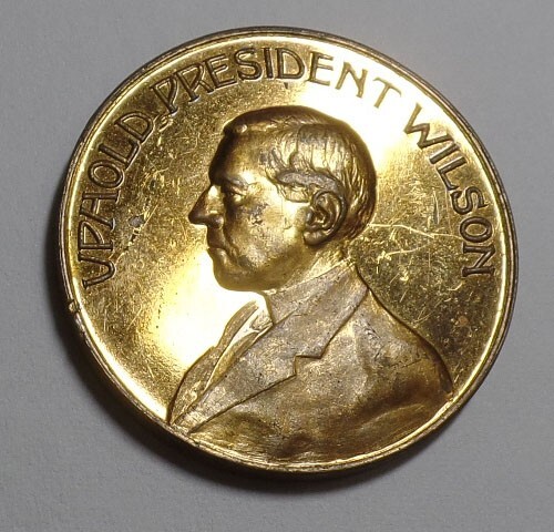 1914 Prez Wilson PA Coattail Off Year Election Token Palmer Senate ...