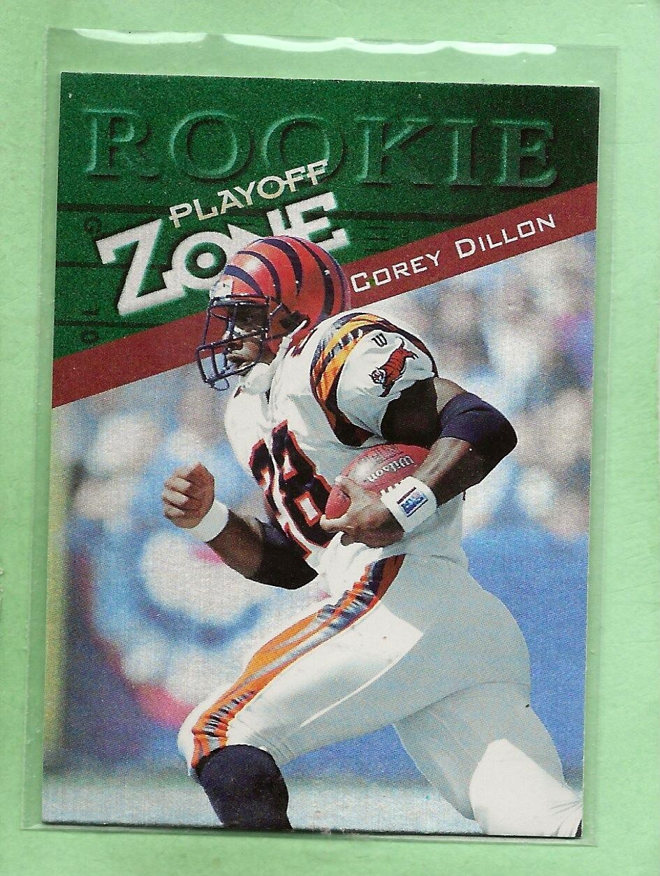 COREY DILLON - 1997 Playoff Zone "Rookie" - #97 - Bengals - Comb ...