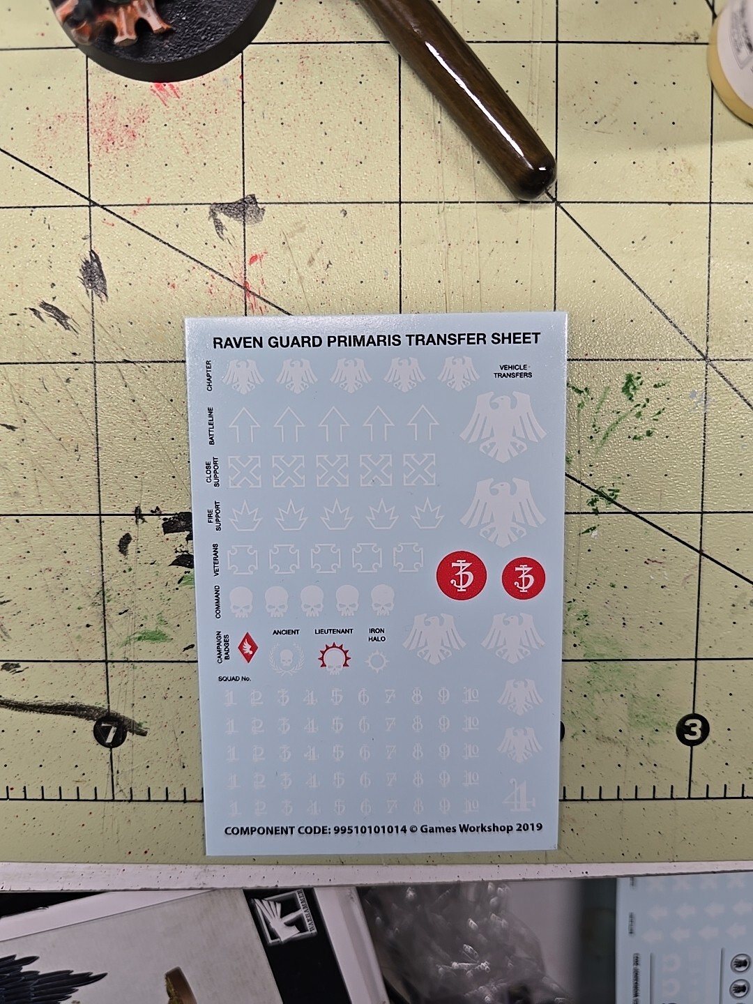 Raven Guard Primaris Transfer Sheet | eBay