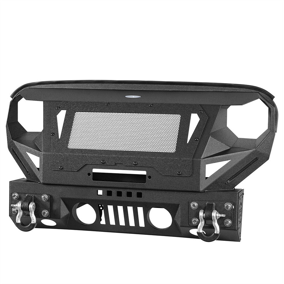 Hooke Road Mad Max Grille + Front Bumper For Jeep Wrangler JK 2007-2018 ...