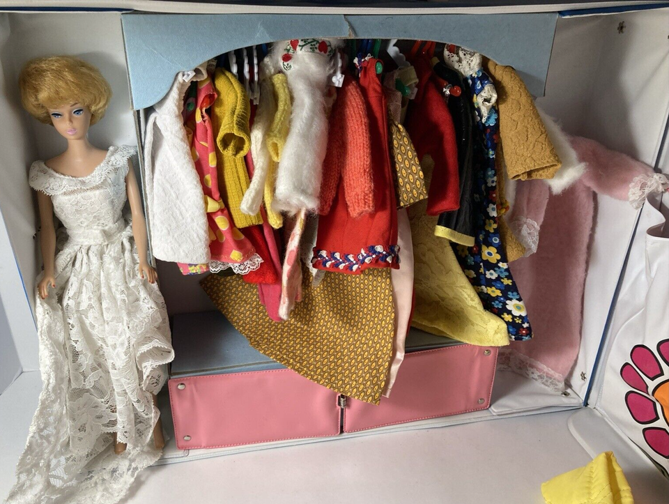 Huge Vintage 1960's Barbie Maddie Clothes Lot Mod Wardrobe Well Kept w ...