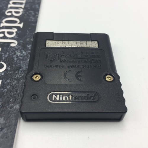 Official Nintendo Gamecube Memory Card 251 Blocks Genuine Black DOL-014 ...
