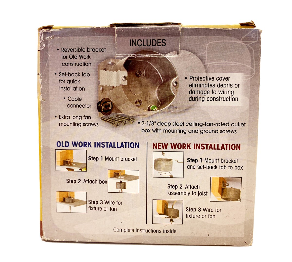 How To Install A Raco Ceiling Fan Box | Shelly Lighting