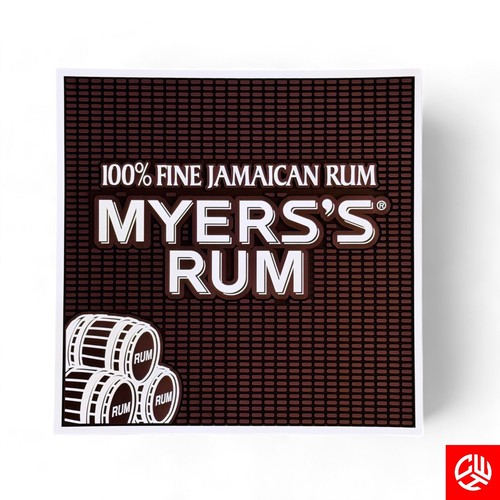 Myers’s Rum Bar Mat - Service Well 16x16 Heavy Duty Tiki Man Cave ...