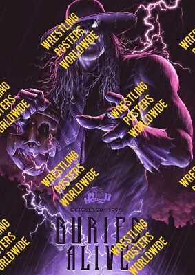#1469 WWF IN YOUR HOUSE 11 BURIED ALIVE UNDERTAKER VS MANKIND A4 A3 A2 ...