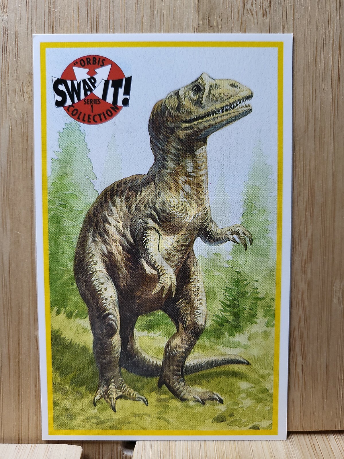 DINOSAURS! Orbis Swap it🏆 1992 #3 ALLOSAURUS Trading Card🏆FREE POST | eBay