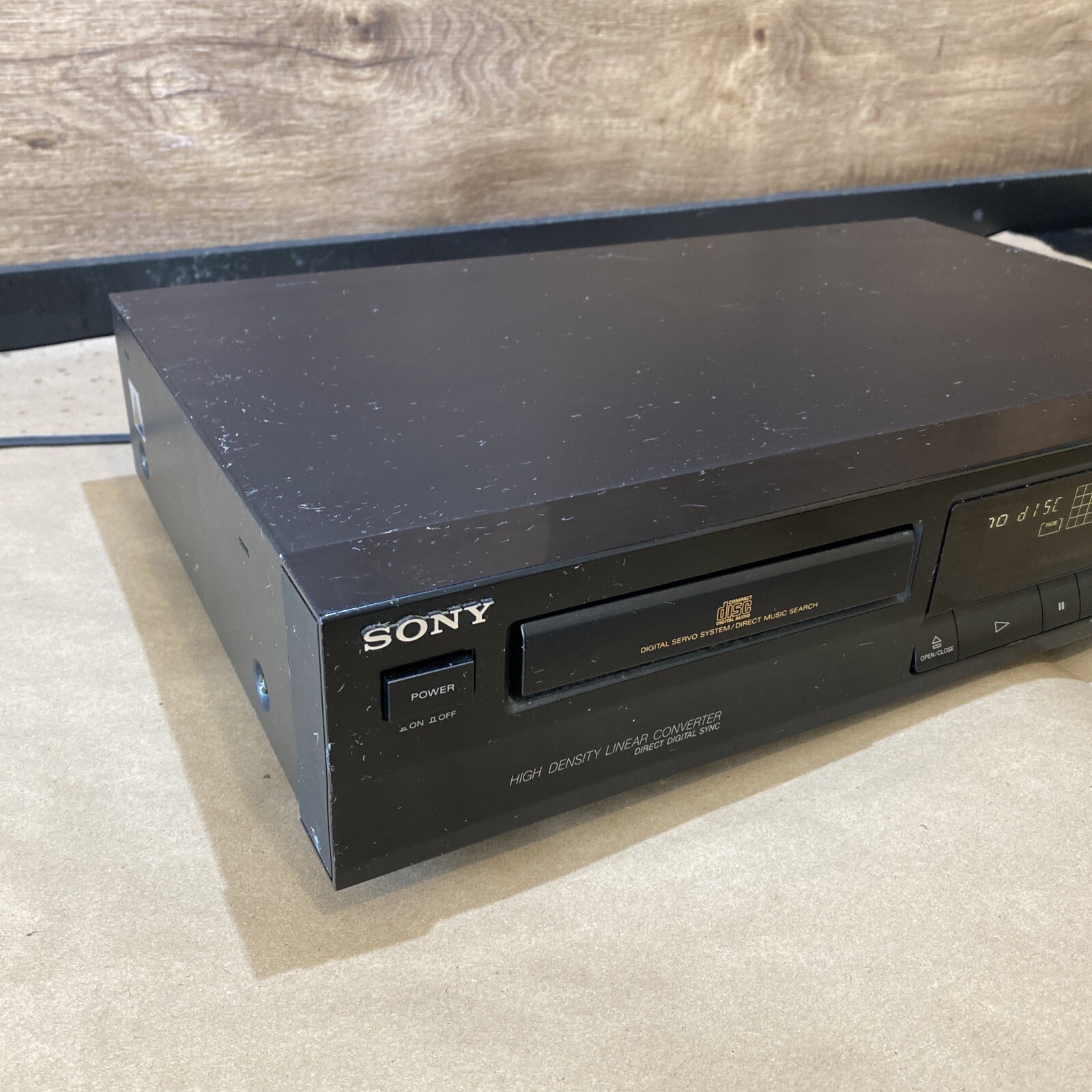 Sony Cdp-311 Single CD Compact Disc Player Black Tested for sale online ...
