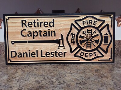 Firefighters retirement gift Custom Personalized Firefighters logo Man ...