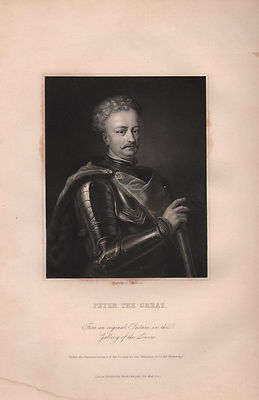 1833 GEORGIAN PORTRAIT PRINT ~ PETER THE GREAT | eBay Australia
