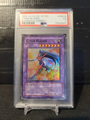 2005 Yu-Gi-Oh! Cyber Blader 1st Edition Super Rare EEN-EN032 PSA 5 EX ...