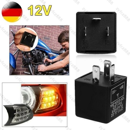12V LED Flasher Relay Motorcycle Car Flasher Load Independent Flasher ...