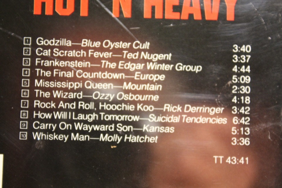 HOT 'N HEAVY-ALL TOP HITS (CD 1991 Sony) 10 Heavy Rock Hits - VG Cond ...