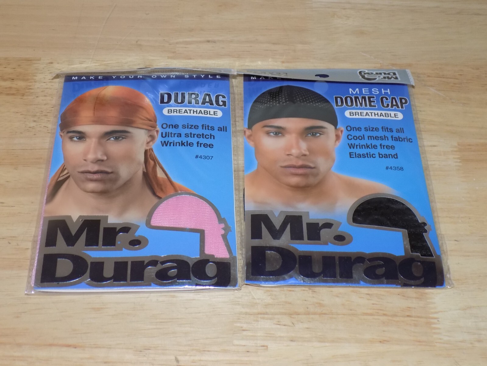 Mr Durag Breathable Mesh Dome Cap Black 4358 & Breathable Durag Pink ...