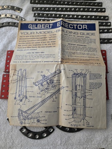 LOT OF VINTAGE GILBERT ERECTOR SET PARTS | eBay