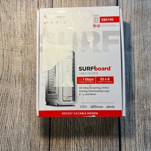 ARRIS SURFboard SB6190 DOCSIS 3.0 32 x 8 Gigabit Cable Modem 1 Gbps ...