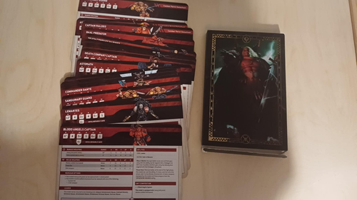 Warhammer 40K 10th Edition Blood Angels Codex Data Cards Games Workshop ...