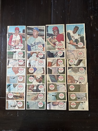 1967 Topps Poster complete of 32 cards in Excellent Overall Condition ...