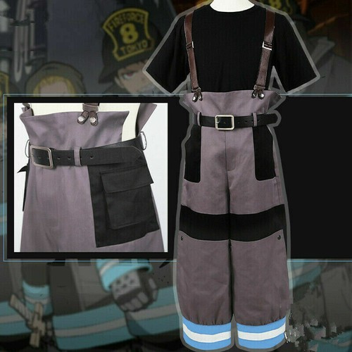 Fire Force Fire Brigade Shinra Kusakabe Uniform Cosplay Costume # | eBay