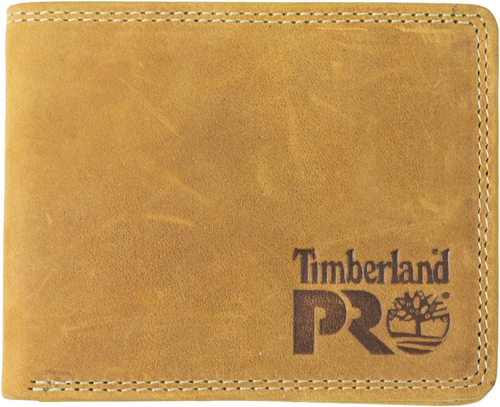 Timberland PRO Men'S Leather Wallet with Removable Flip Pocket Card ...