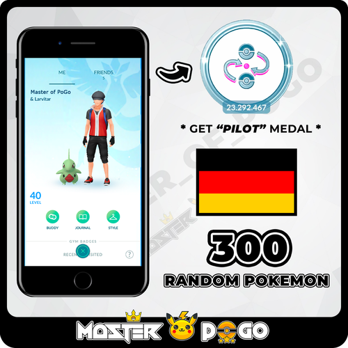 PLATINUM MEDAL - Pokémon GO | Pilot MEDALS 🏅 · GERMANY | eBay
