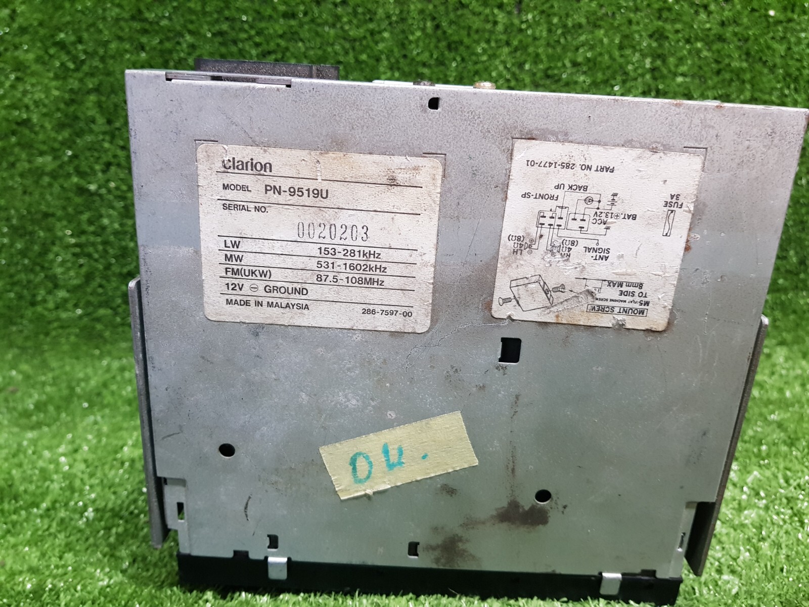 Clarion Pn-9519u Pn9519u 286-7597-00 286759700 Original Car Radio | eBay