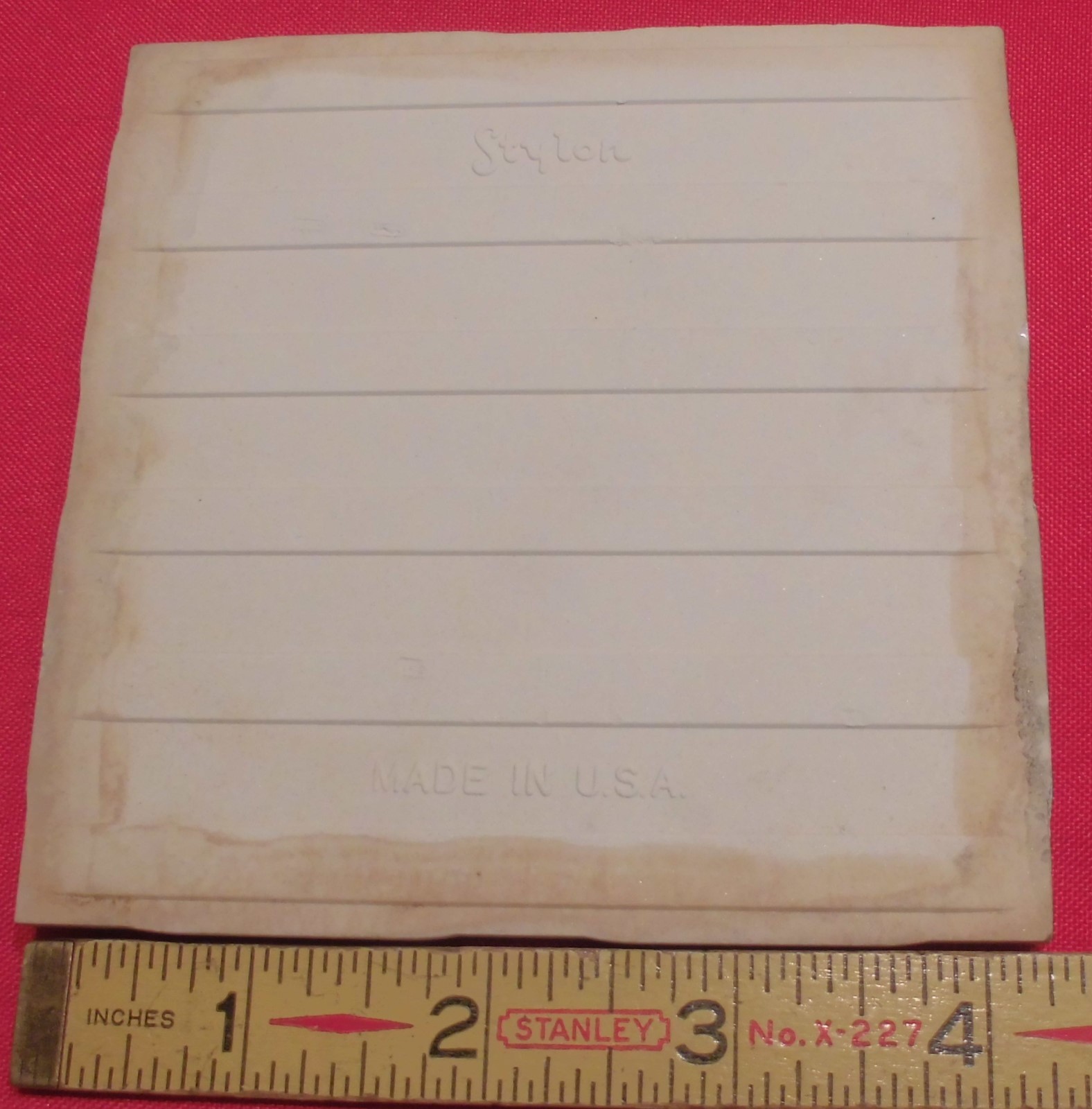 1 pc. *Light Gray* 4-1/4" Glossy Ceramic Tile by Stylon Tile Co. New ...
