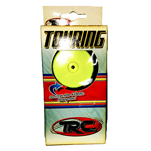 TRC Trinity 1/10 Touring 26mm Lime Foam Tires Mounted on YW Dish Wheel ...