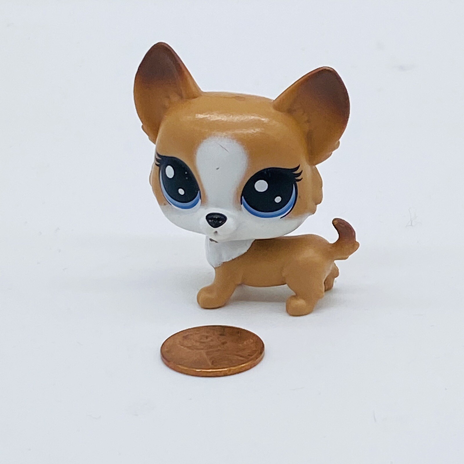 Littlest Pet Shop LPS 1-119 Corgi Puppy Blossom Corgo Purple Eyes | eBay