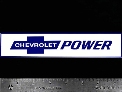 CHEVROLET POWER - Original Vintage 70's Racing Decal/Sticker Camaro ...