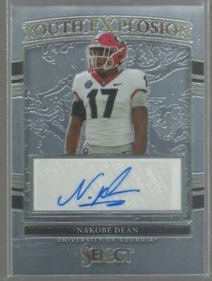 Nakobe Dean 2022 Select Draft Picks Youth Explosion Auto Autograph ...