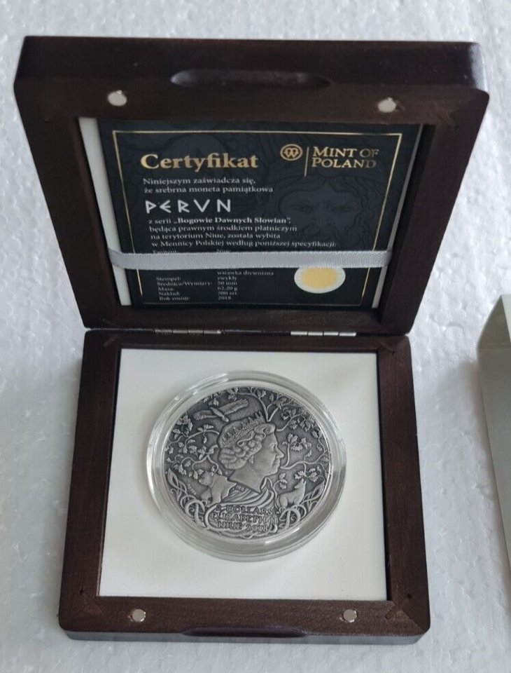 Niue 2018 PERUN Slavic Gods 2 Oz 2$ Silver Coin | eBay