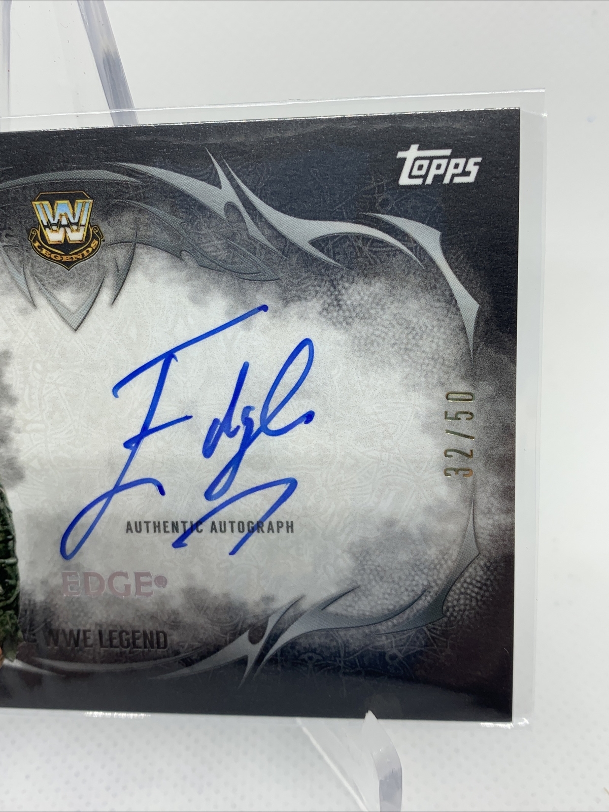 2015 Topps WWE Undisputed - Autographs Black #UA-ED Edge, Edge /50 (AU ...