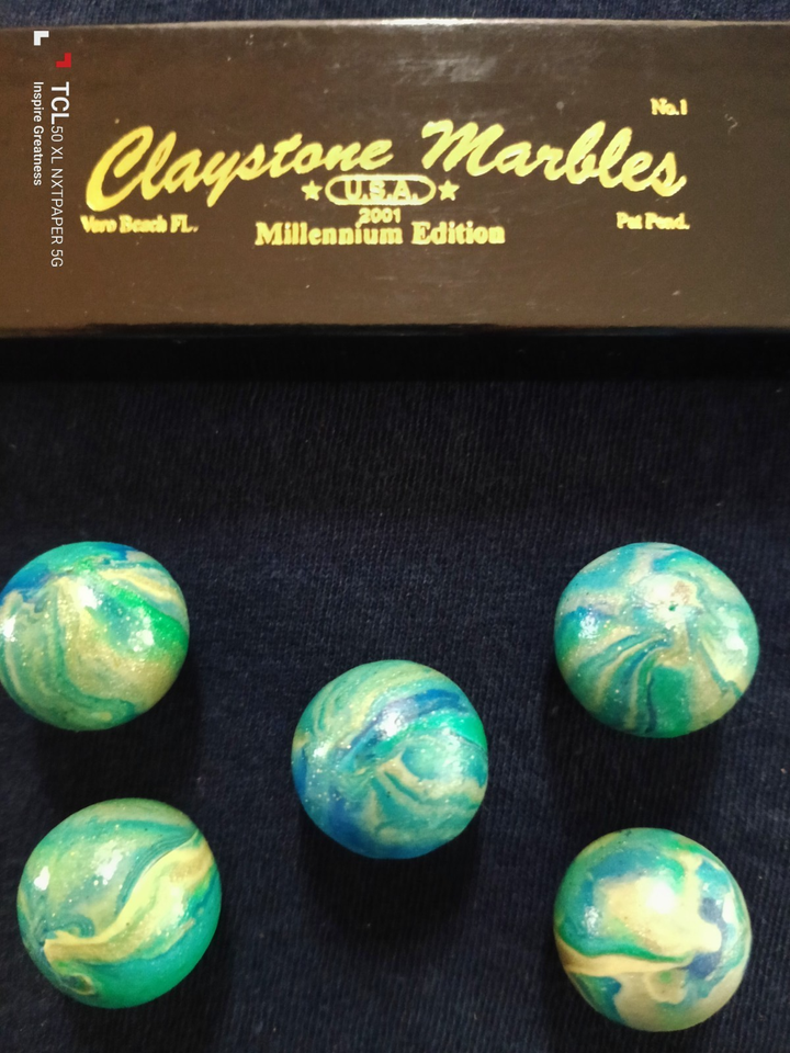 Box set # 31 Claystone Marbles Millennium edition By Artist Steve Parent | eBay