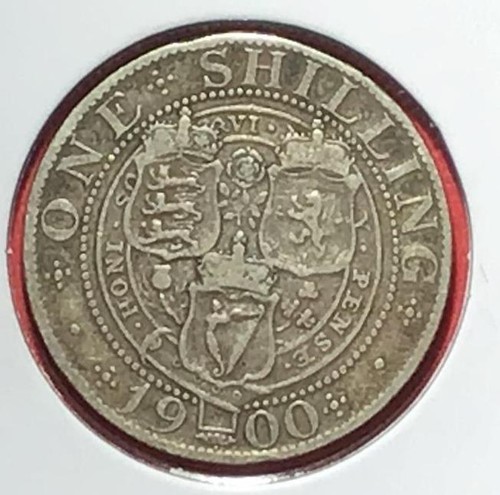 1900 British Queen Victoria SILVER Shilling! Very Good! Old British ...
