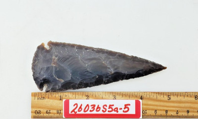 5" Spearhead - Lance Head - Drill Point - Hand Knapped Agate | eBay