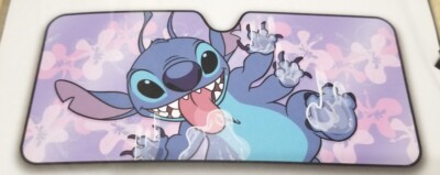 Disney Stitch Licking Window 58 x 26.5 Inch Windshield Sunshade | eBay