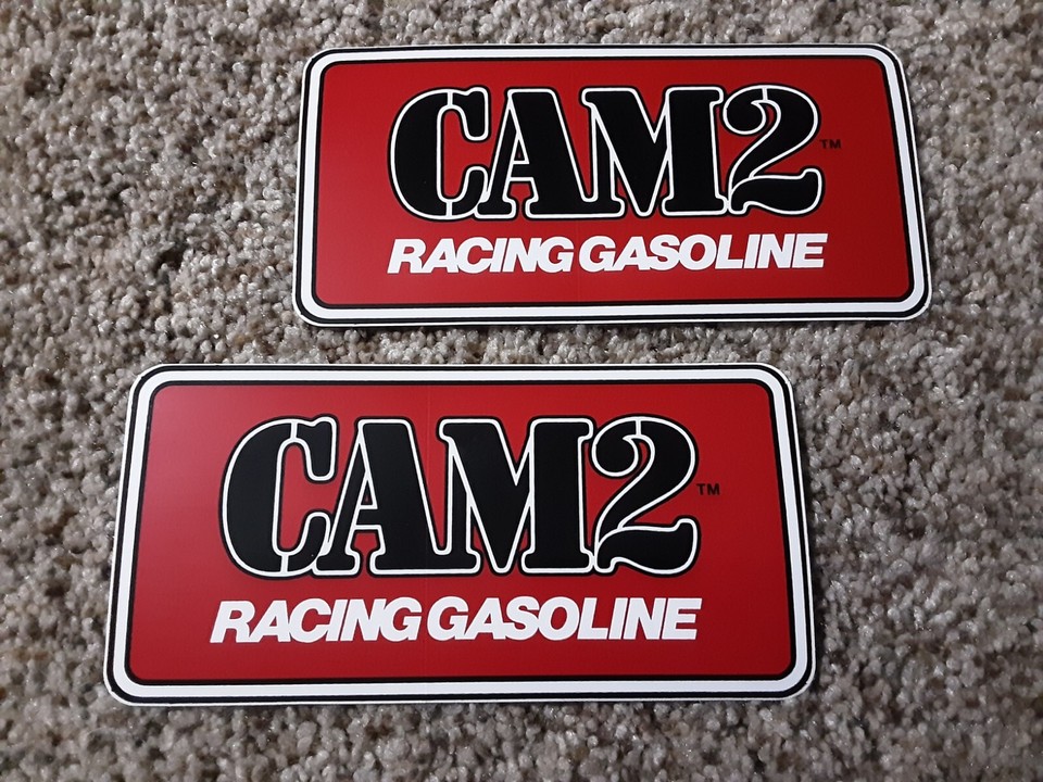 2 Vintage CAM 2 Racing Fuel Gas Racing Decals Stickers NHRA Nascar Rat ...