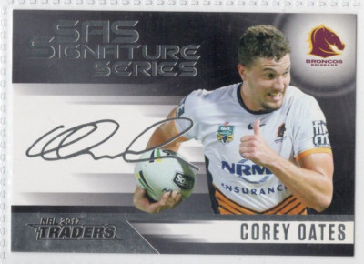 🔥 2017 Traders SAS Signature Series Corey Oates SASB 01/18 🔥 | eBay ...