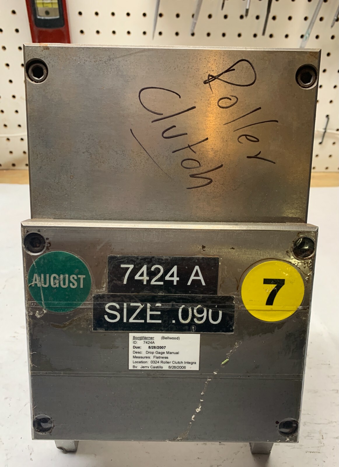 PRECISION GAGE Manual Drop Gage Flatness Gage - 7424 A - Size .090 ...