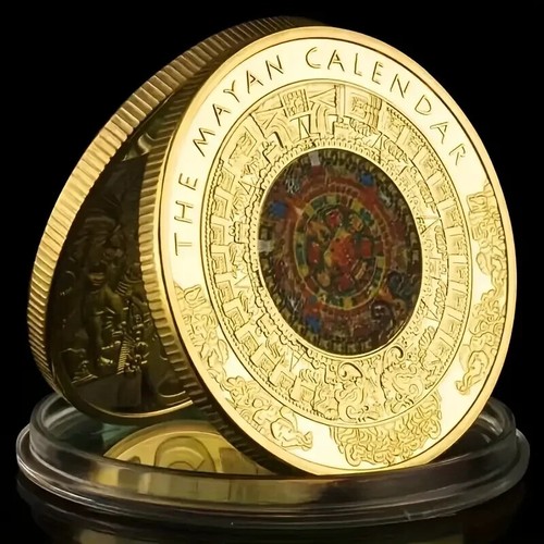 MEXICO MAYAN CALENDAR COIN,SOUVENIR GOLD PLATED CREATIVE COIN | eBay