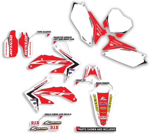 2005 2006 2007 HONDA CRF 450R GRAPHICS KIT CRF450 R MOTOCROSS DECAL MX ...