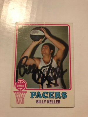 Indiana Pacers BILLY KELLER Signed Card | eBay