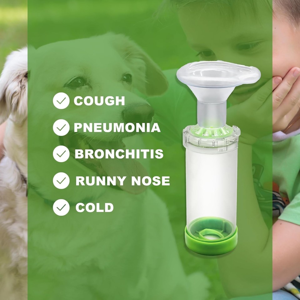 Cat Inhaler Spacer with 2 Size Masks, Aerosol Chamber Spacer for Cat's ...