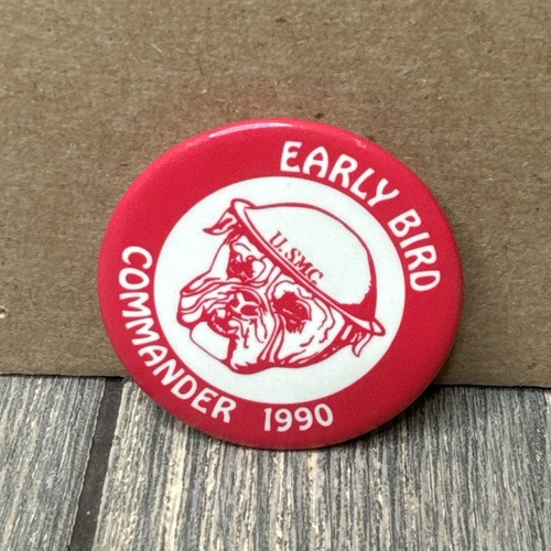 Early Bird Commander 1990 USMC Pin 1.5" | eBay