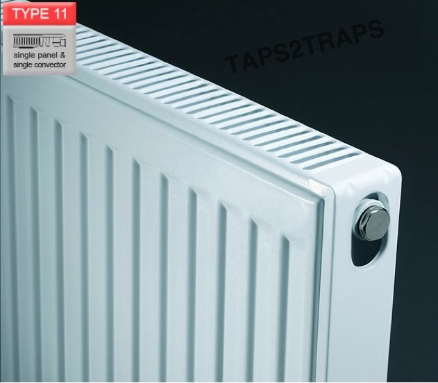 Small 400mm High x 500mm Wide Single Panel Single Convector Radiator ...