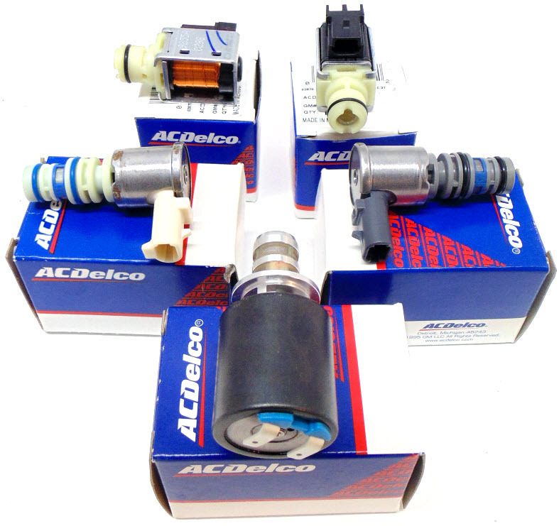 4L60E Transmission Solenoid Kit TCC EPC Shift 1996-2002 5pc Set OEM NEW ...
