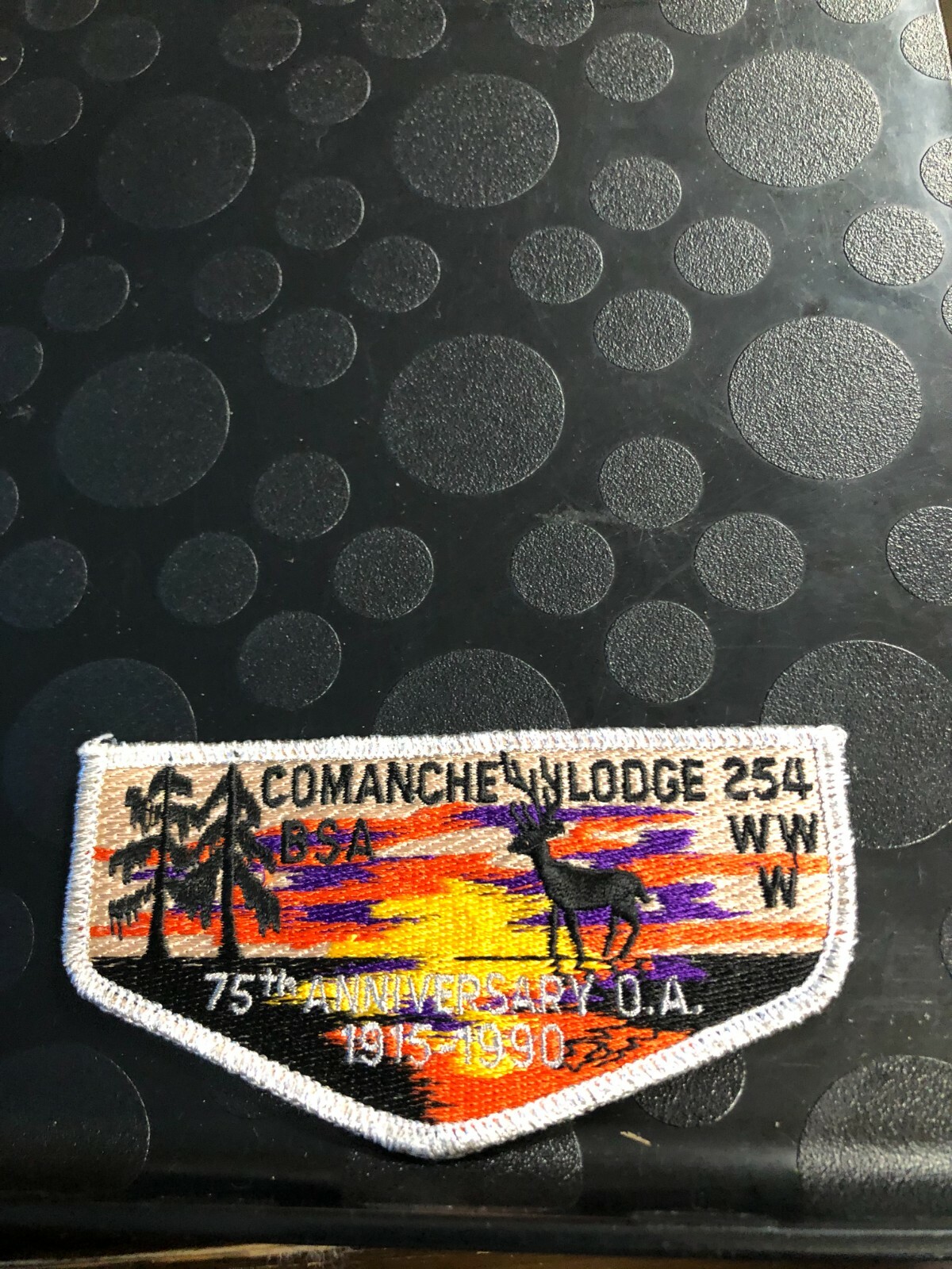 OA COMANCHE LODGE 254 S15 OA 75th ANN FLAP | eBay