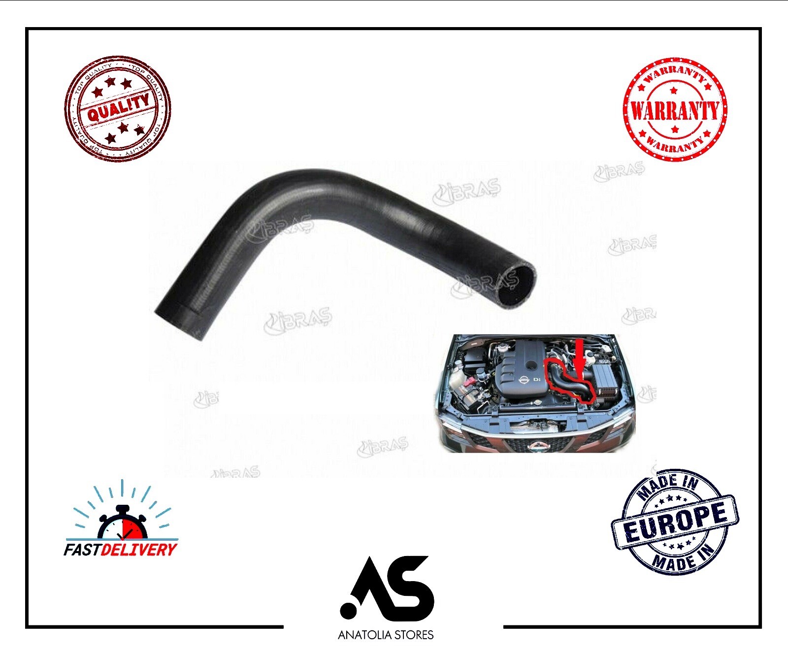 Intercooler Pipe Turbo Hose For Nissan Navara Np300 D40 2.5 Dci ...
